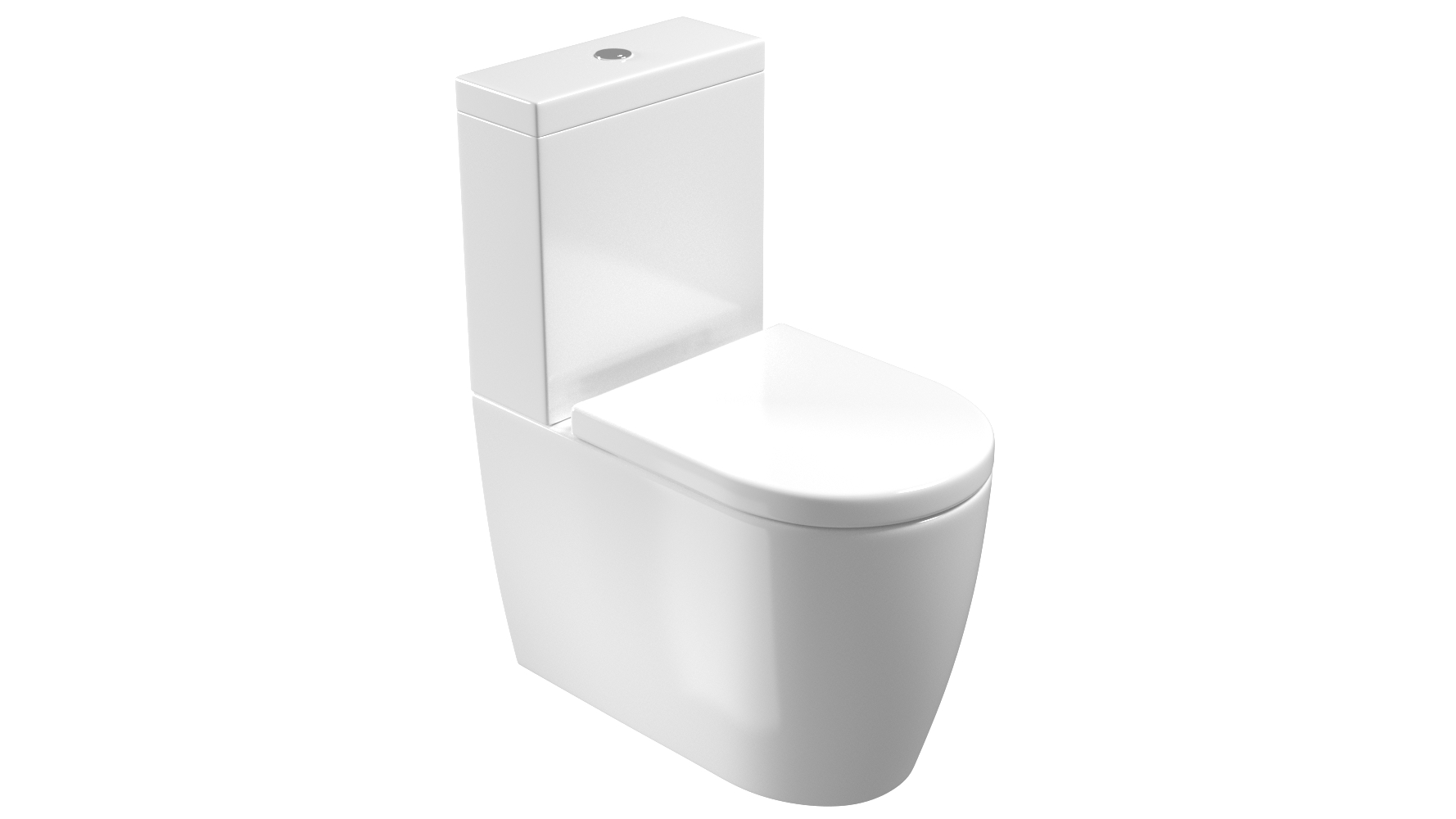 UNI close coupled WC pan - rimless