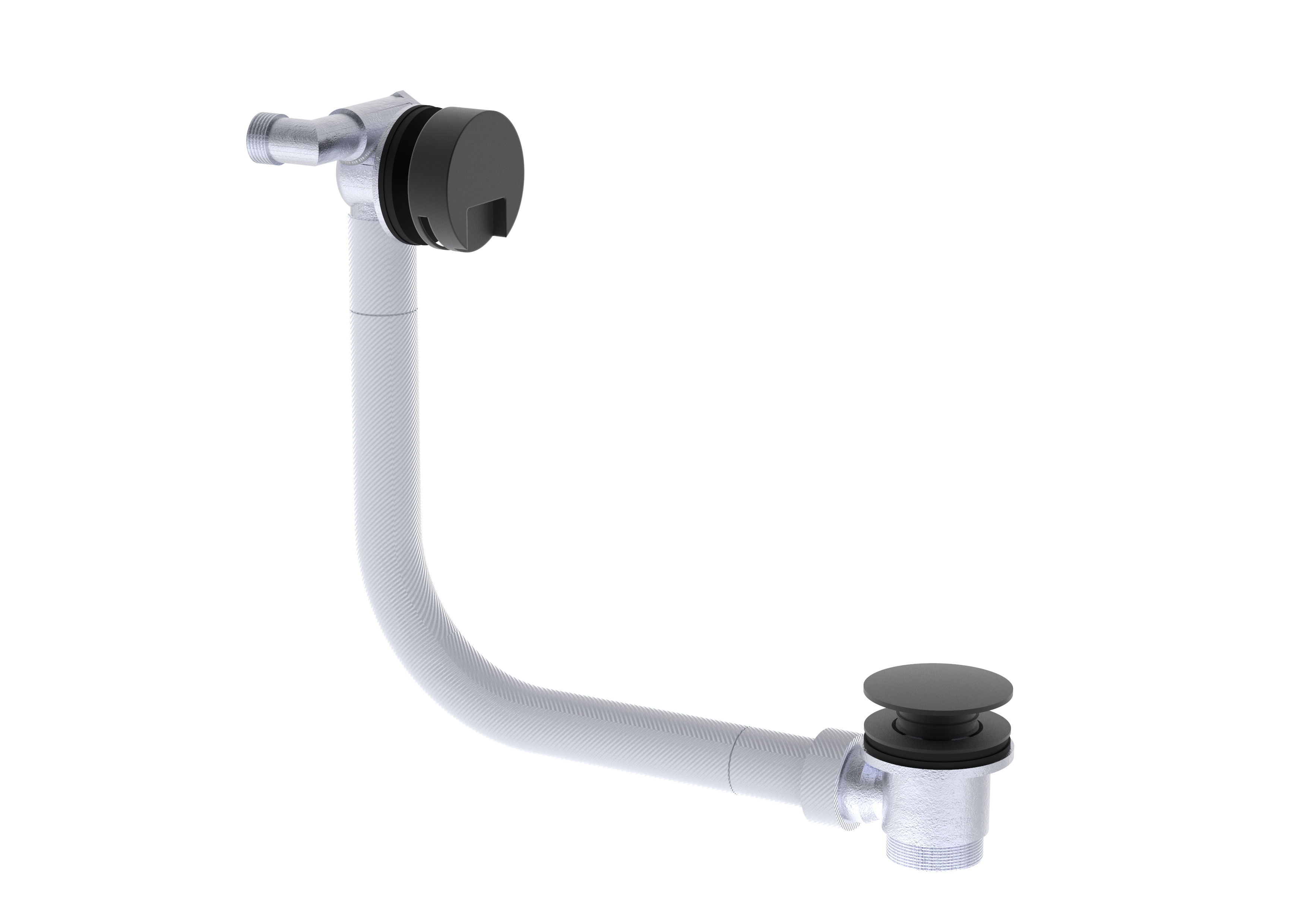 COS bath filler, overflow & clicker waste - Matte Black