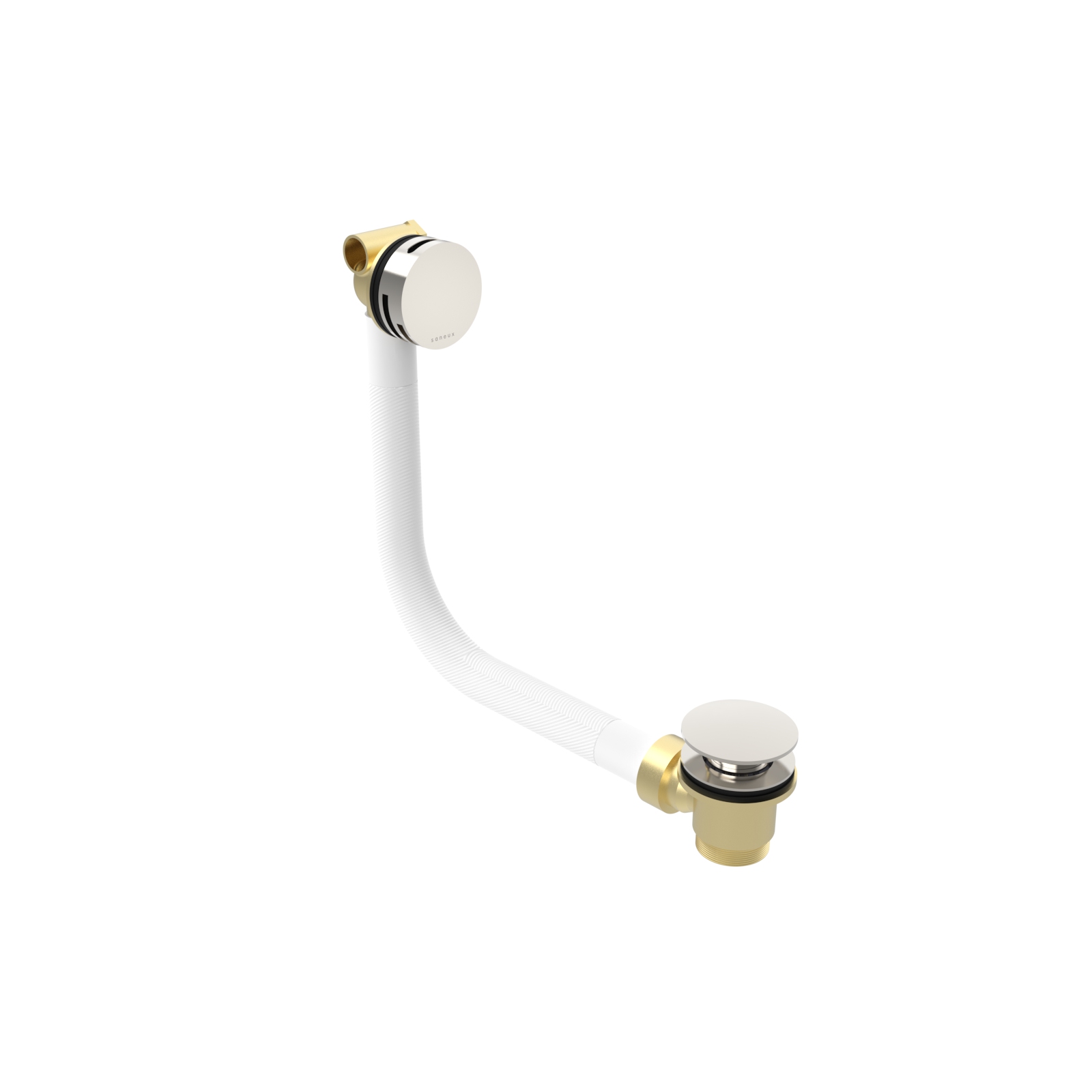 COS bath filler overflow & clicker waste - Brushed Nickel COS bath filler overflow & clicker waste - Brushed Nickel