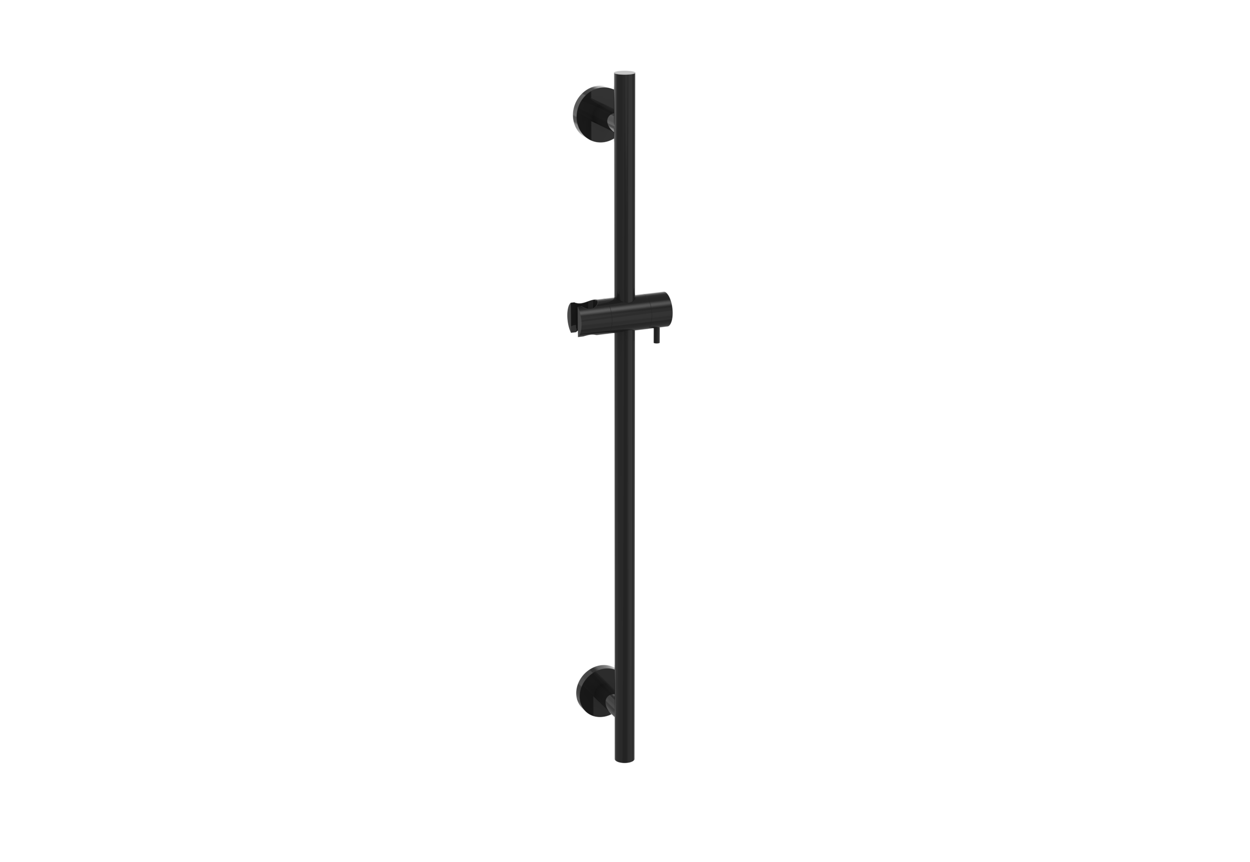 COS round shower slider rail - Satin Black