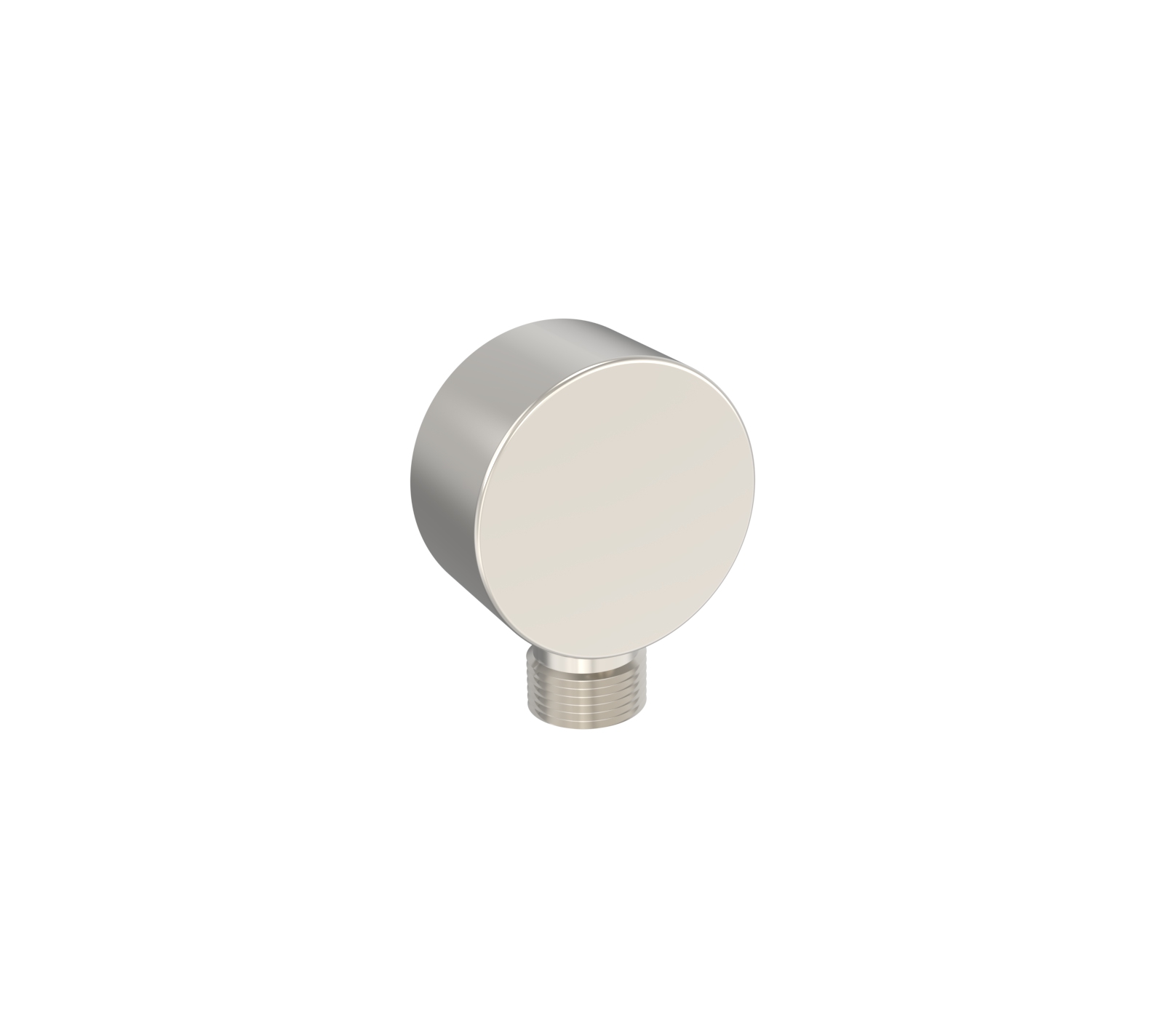 COS round shower outlet elbow - Brushed Nickel