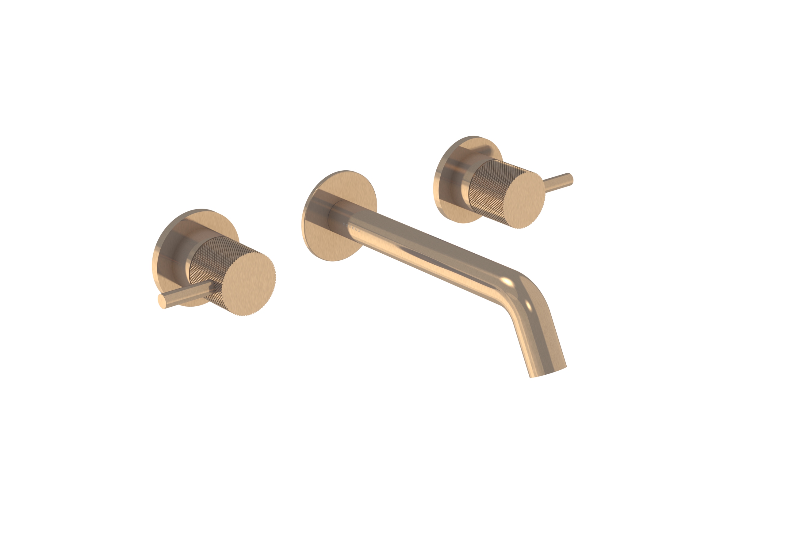 COS 3 Tap Hole Wall mounted KIT - w/ Classic spout (170mm) w/ Knurled ...