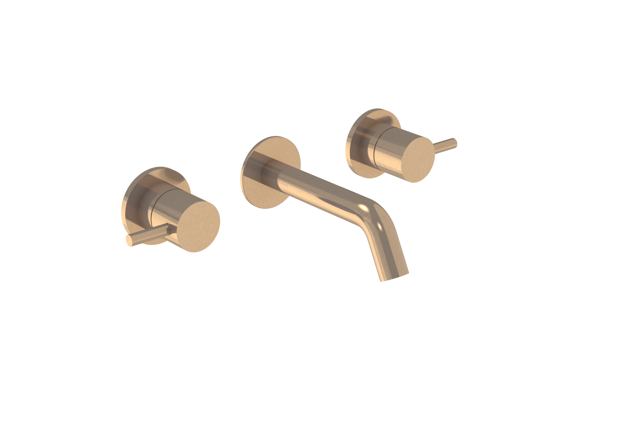 COS 3 Tap Hole Wall mounted KIT - w/ Short spout (130mm) w/ Classic ...