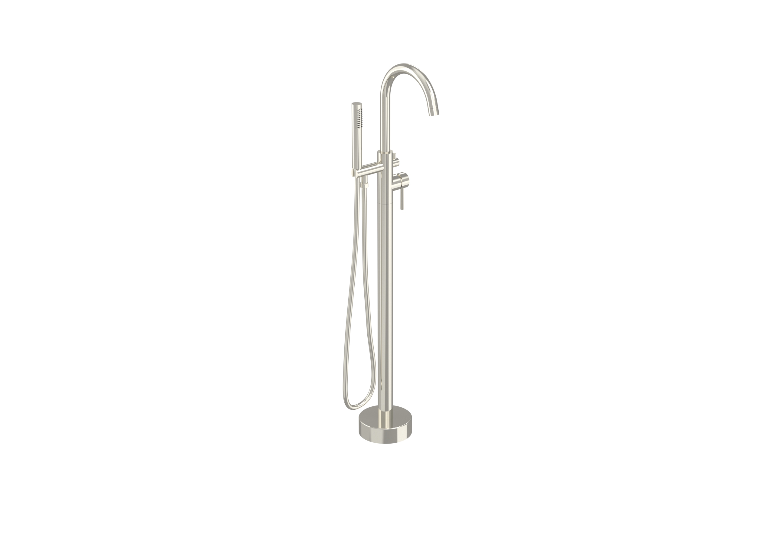 COS Floor Standing bath shower mixer - Brushed Nickel (PVD)