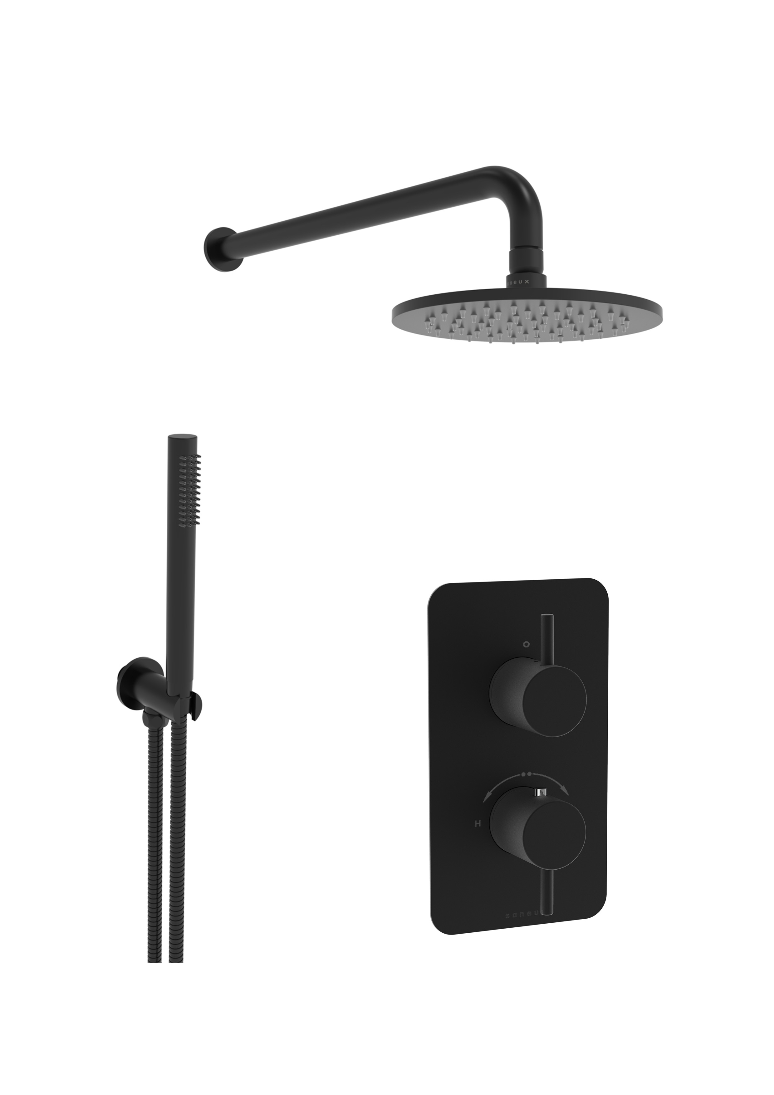 COS 2 way shower kit - Matte Black