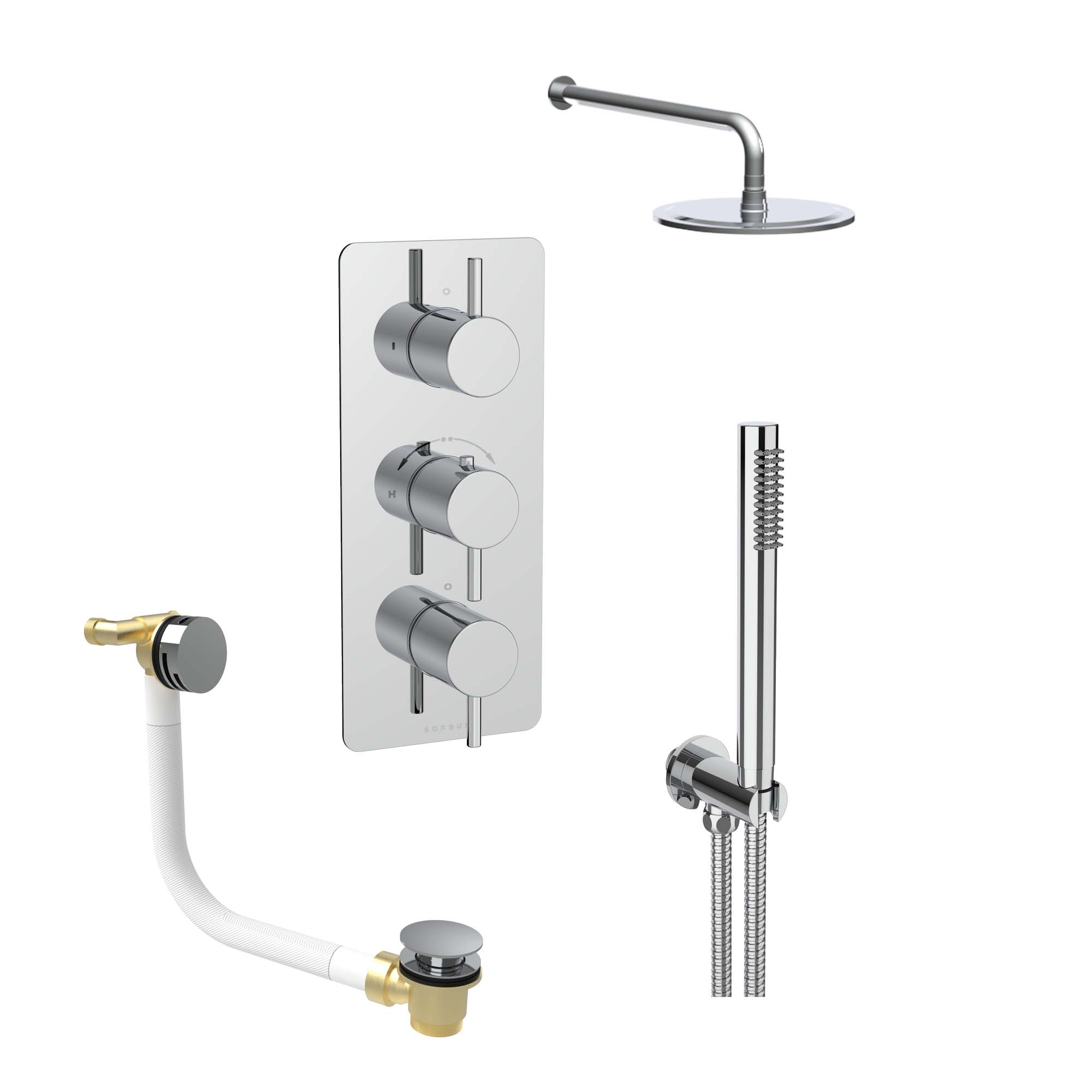 COS 3 way shower kit - Chrome