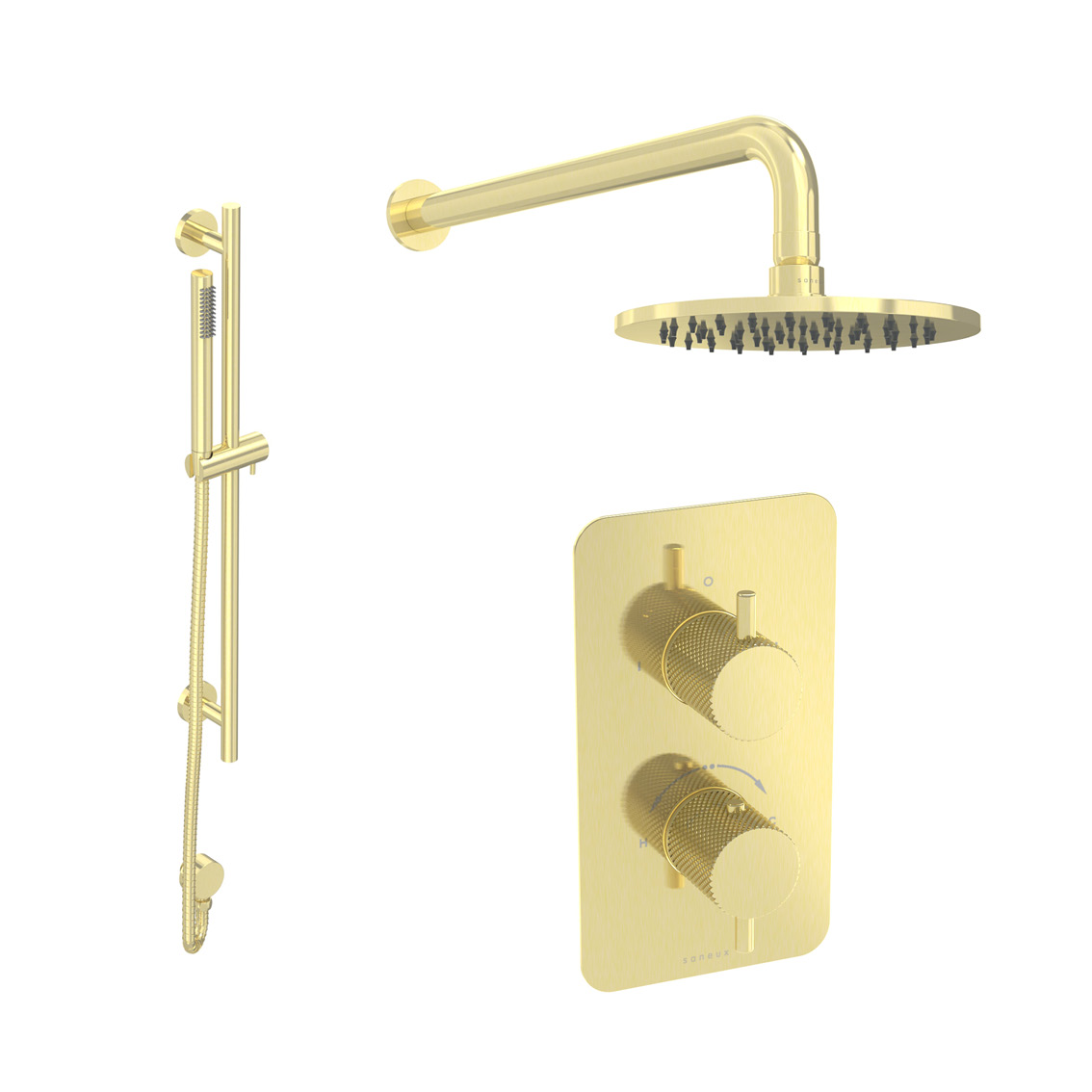 COS 2 way shower kit - w/ Slim Handset & Slider Rail & Shower Head ...