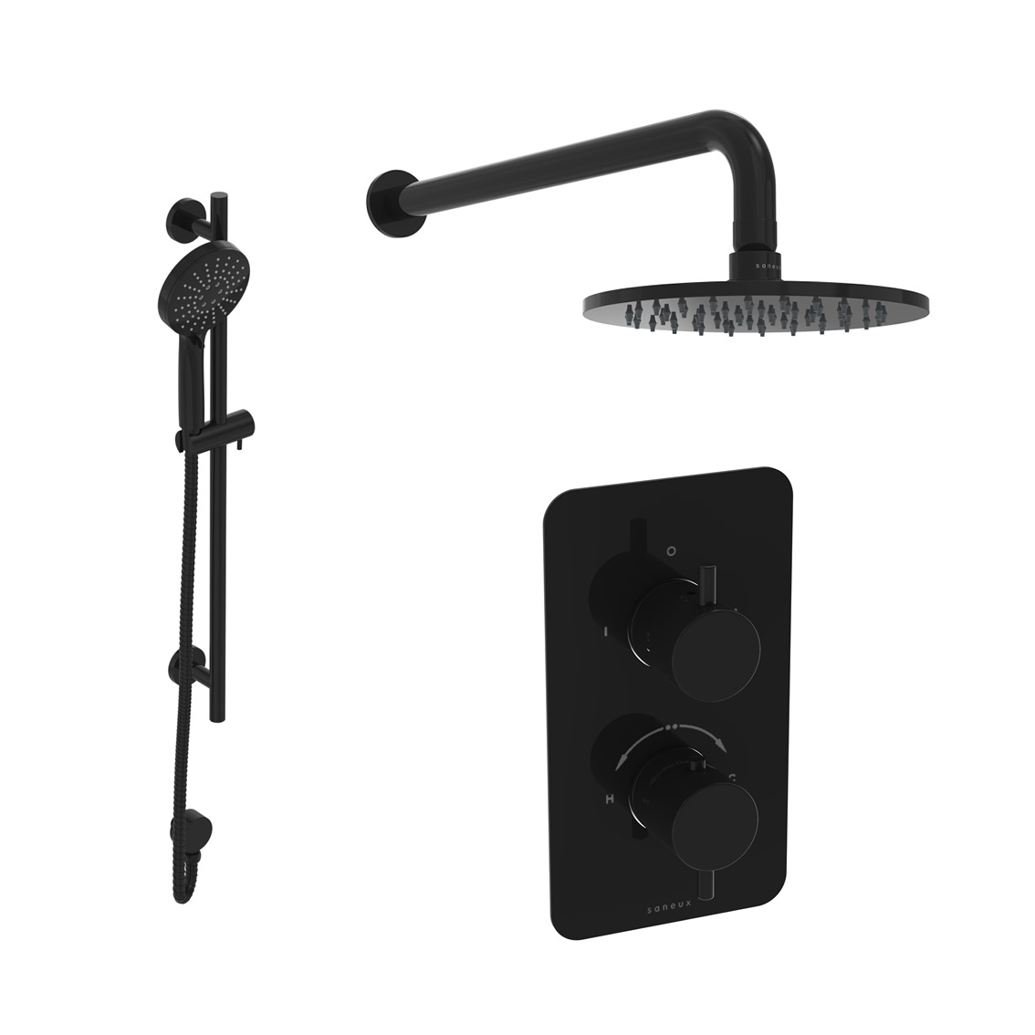 COS 2 way shower kit - w/ 3 Function Handset & Slider Rail & Shower ...