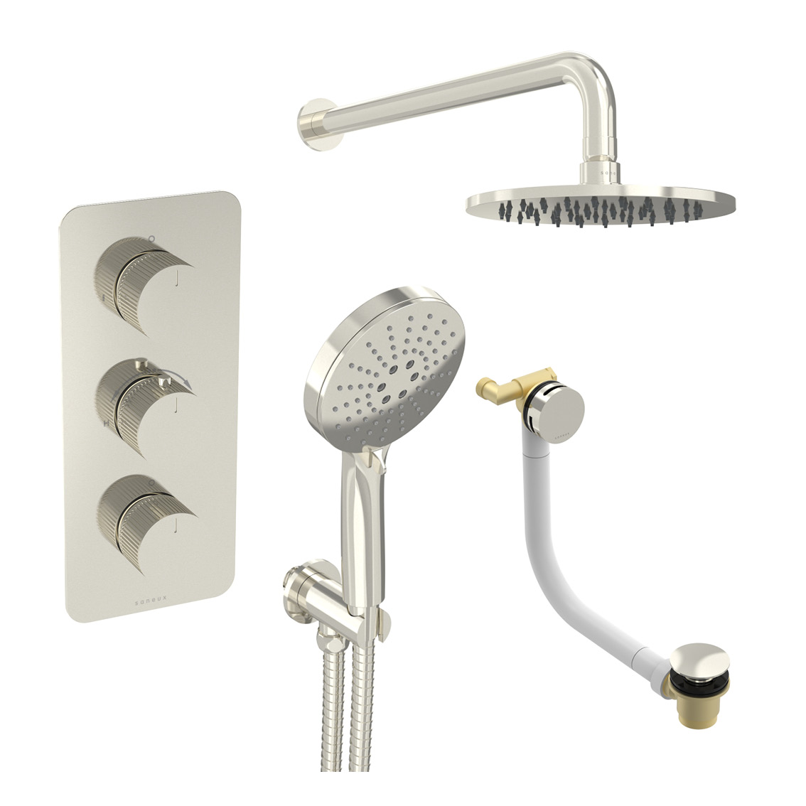 COS 3 way shower kit - w/ 3 Function Handset & Bath filler & Shower ...