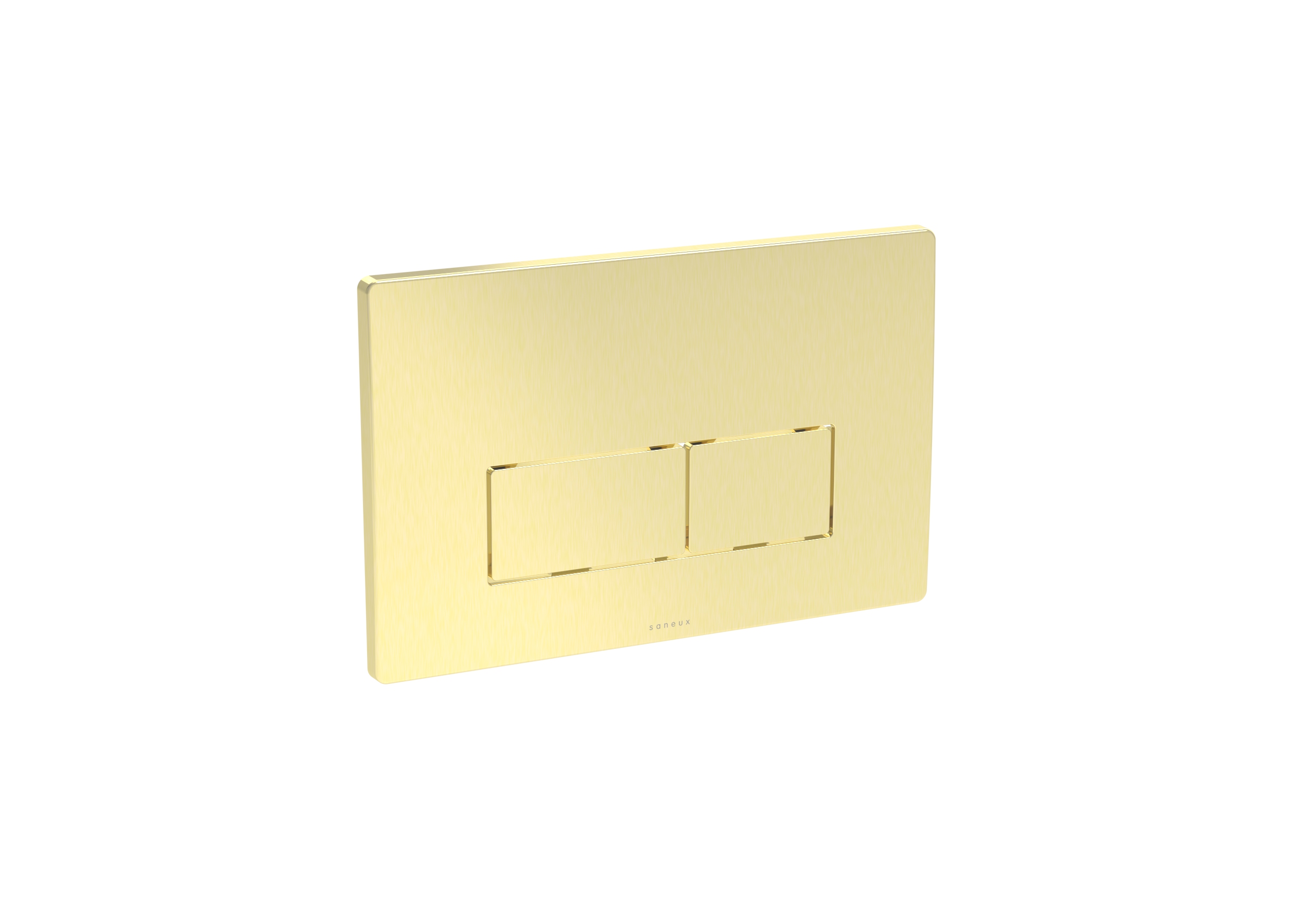 FLUSHE 2.0 square flush plate KIT - Brushed Brass FLUSHE 2.0 square flush plate KIT - Brushed Brass