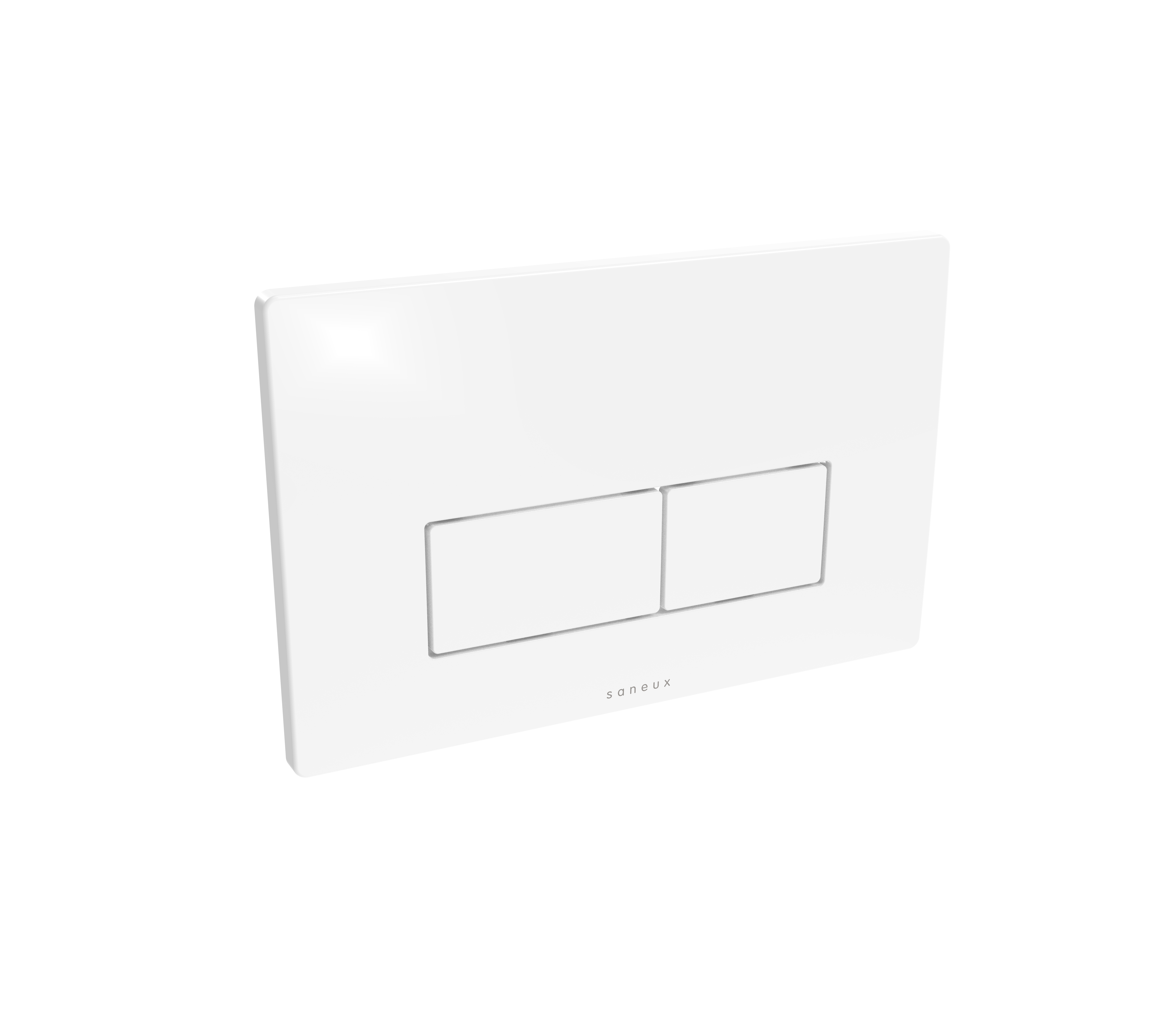 FLUSHE 2.0 square flush plate - Gloss White
