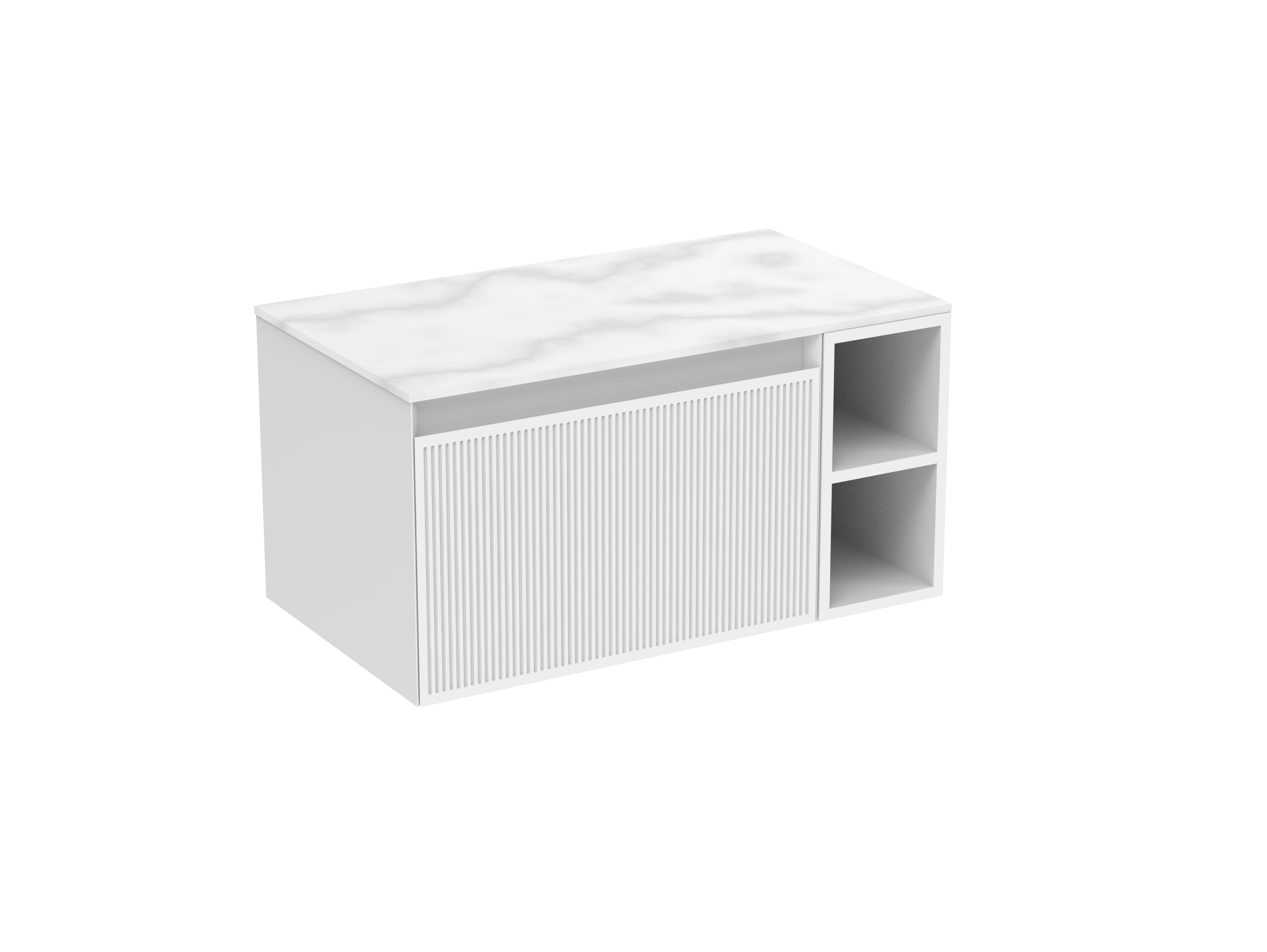 MONUMENT 80cm Kit - 60cm 1 Drawer wall mounted unit & 20cm Spacers ...