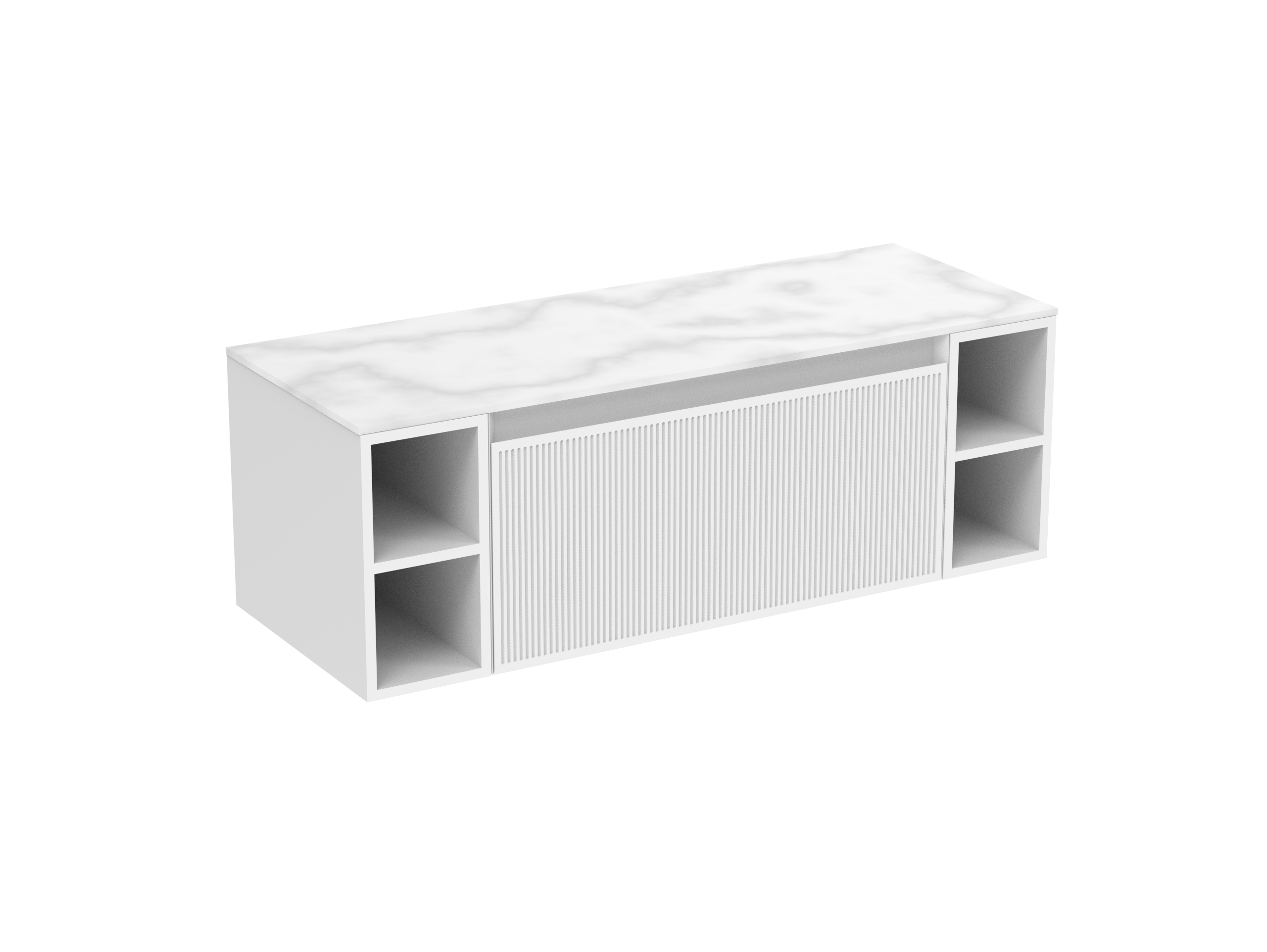 MONUMENT 120cm Kit - 80cm 1 Drawer wall mounted unit & 2 x 20cm Spacers ...