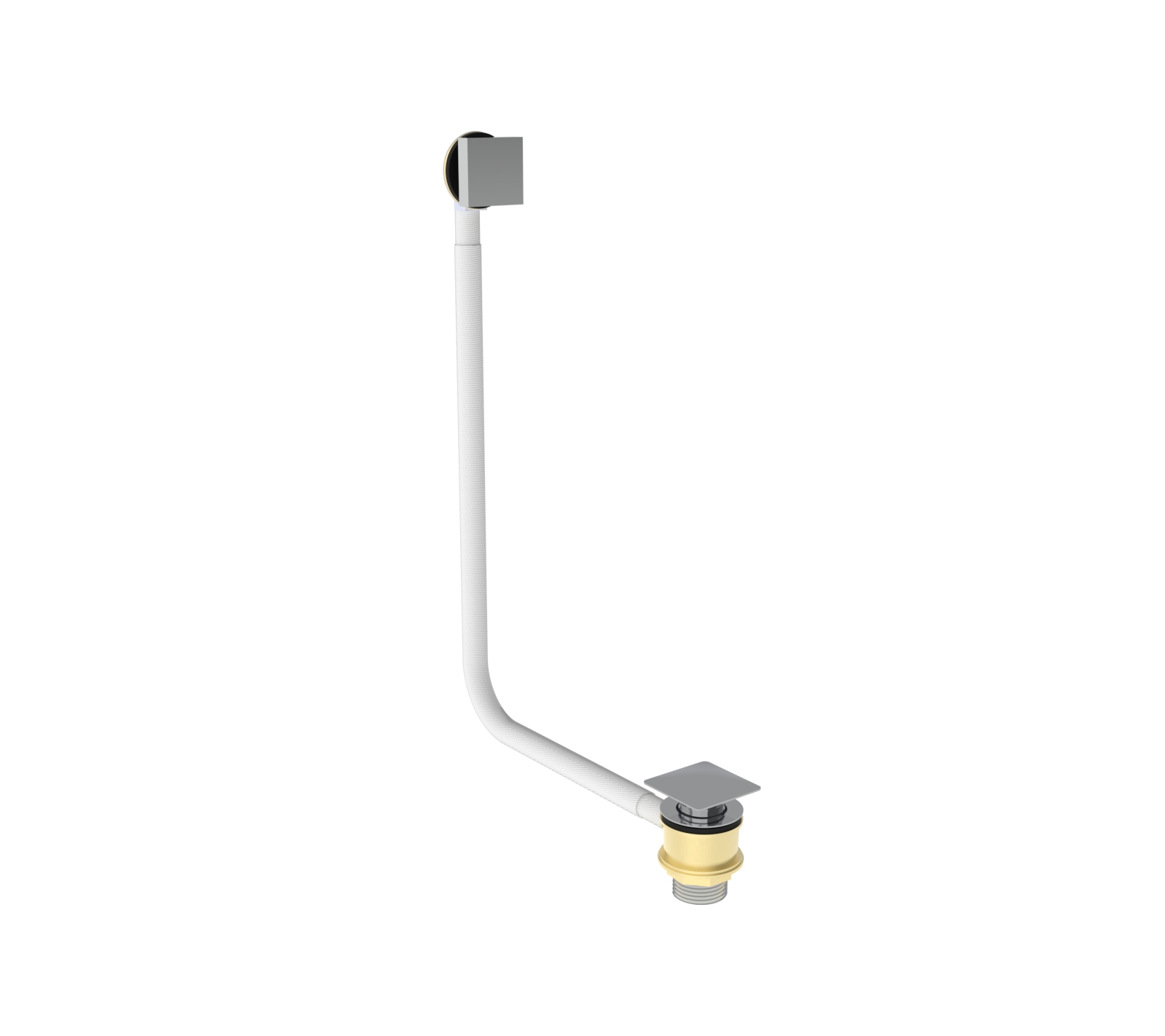 TOOGA easy clean overflow & clicker waste - Chrome