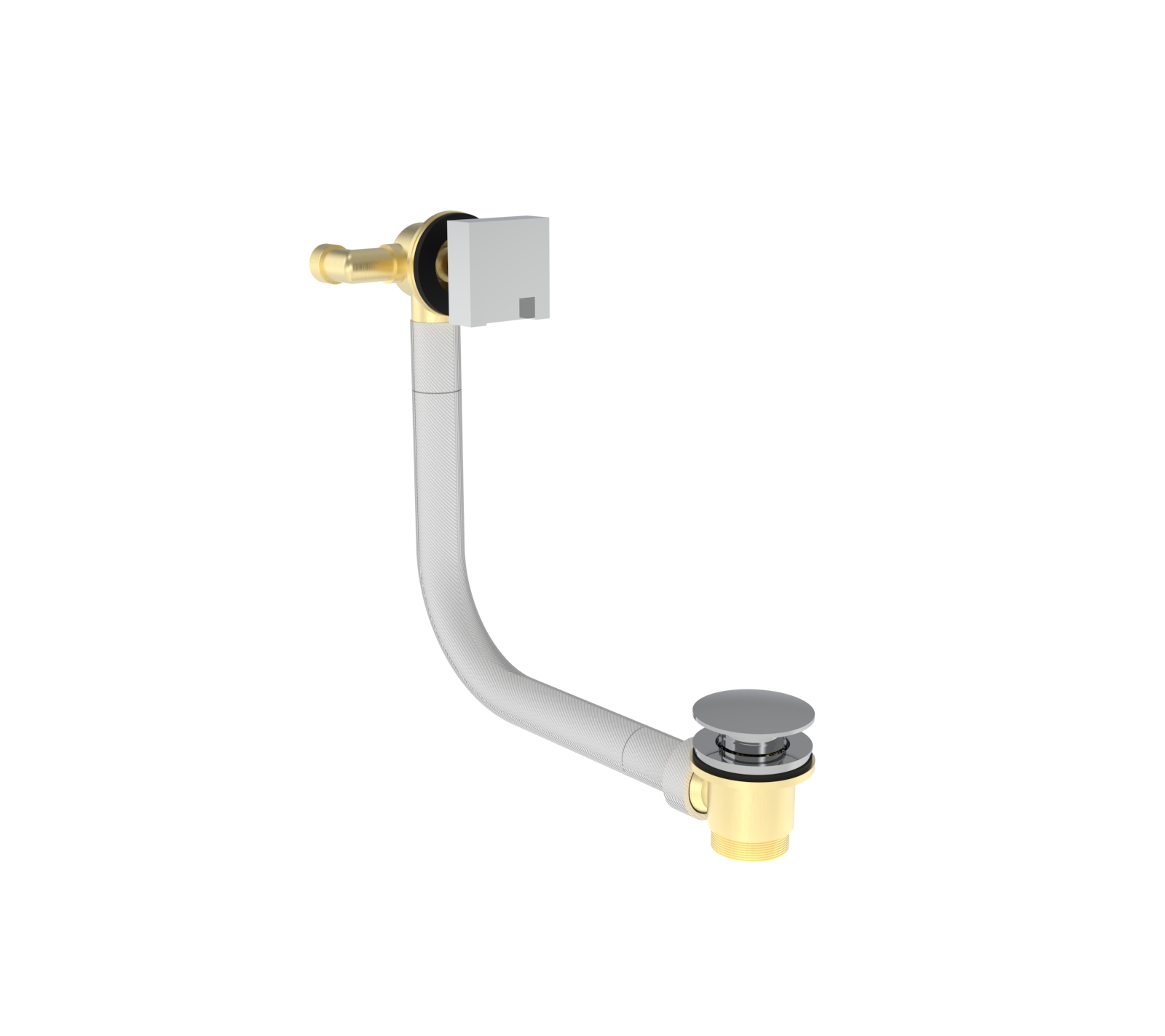 TOOGA easy clean bath filler, overflow & clicker waste - Chrome TOOGA easy clean bath filler, overflow & clicker waste - Chrome
