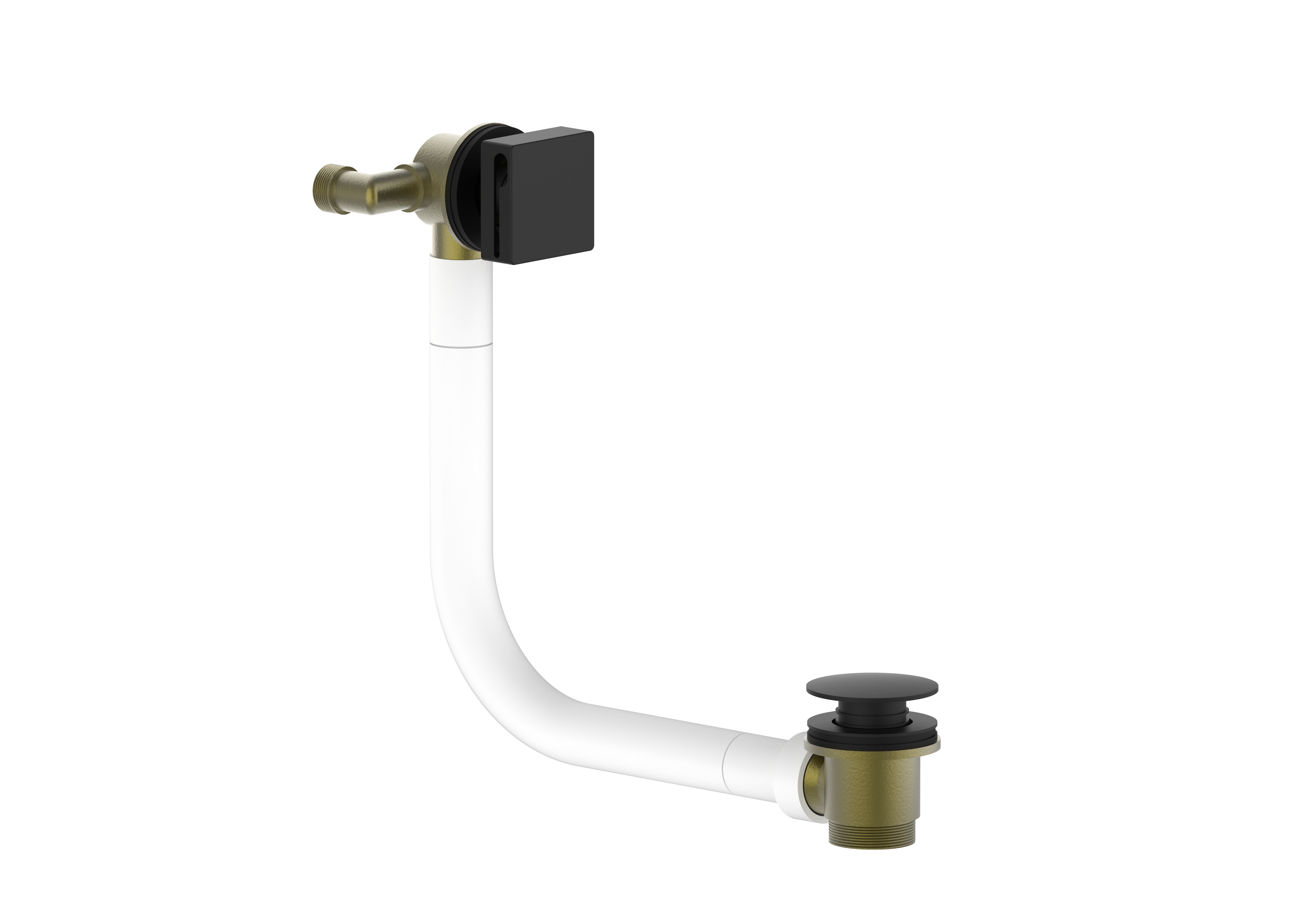 TOOGA bath filler overflow & clicker waste - Matte Black TOOGA bath filler overflow & clicker waste - Matte Black