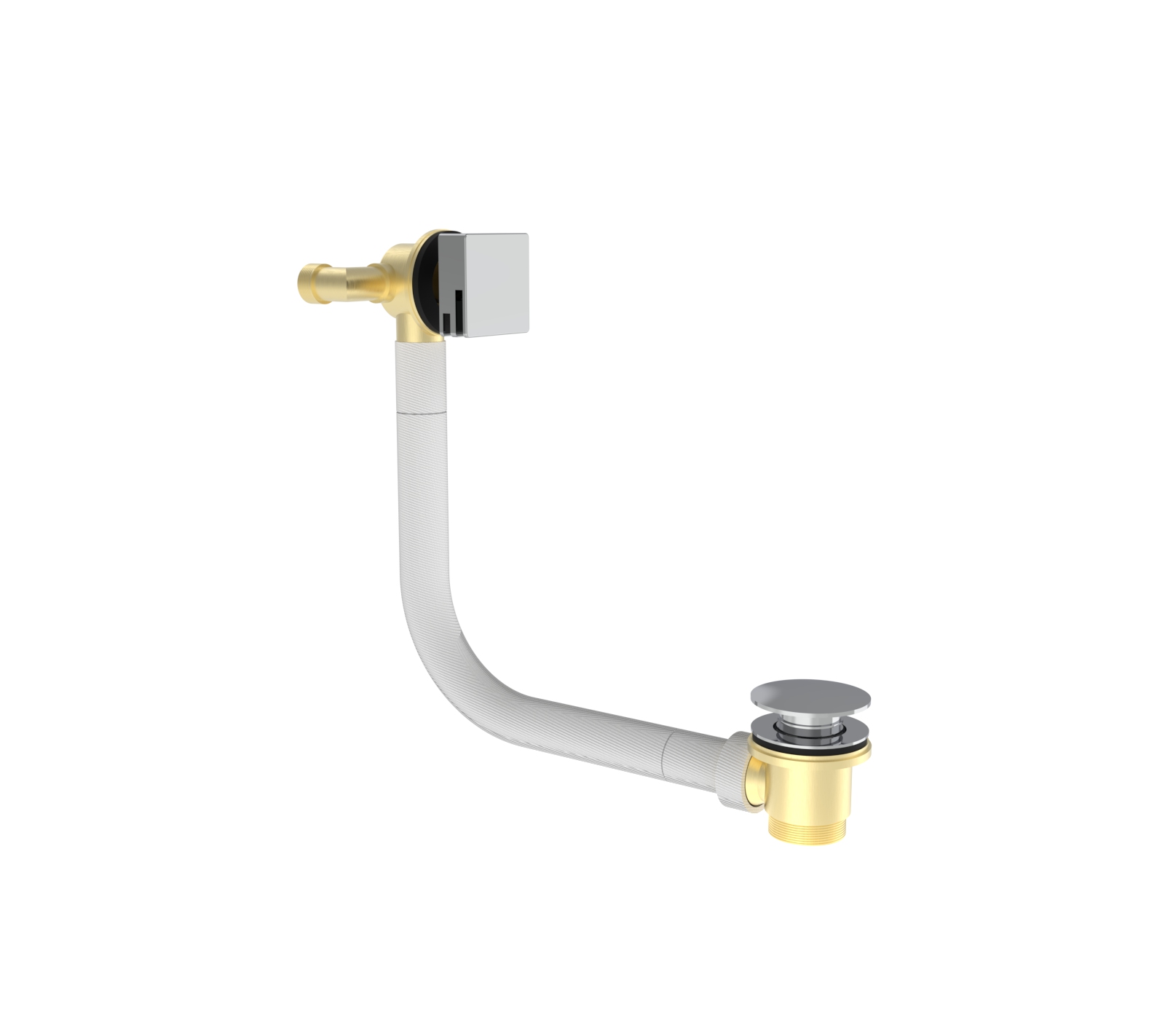 TOOGA bath filler, overflow & clicker waste - Chrome TOOGA bath filler, overflow & clicker waste - Chrome