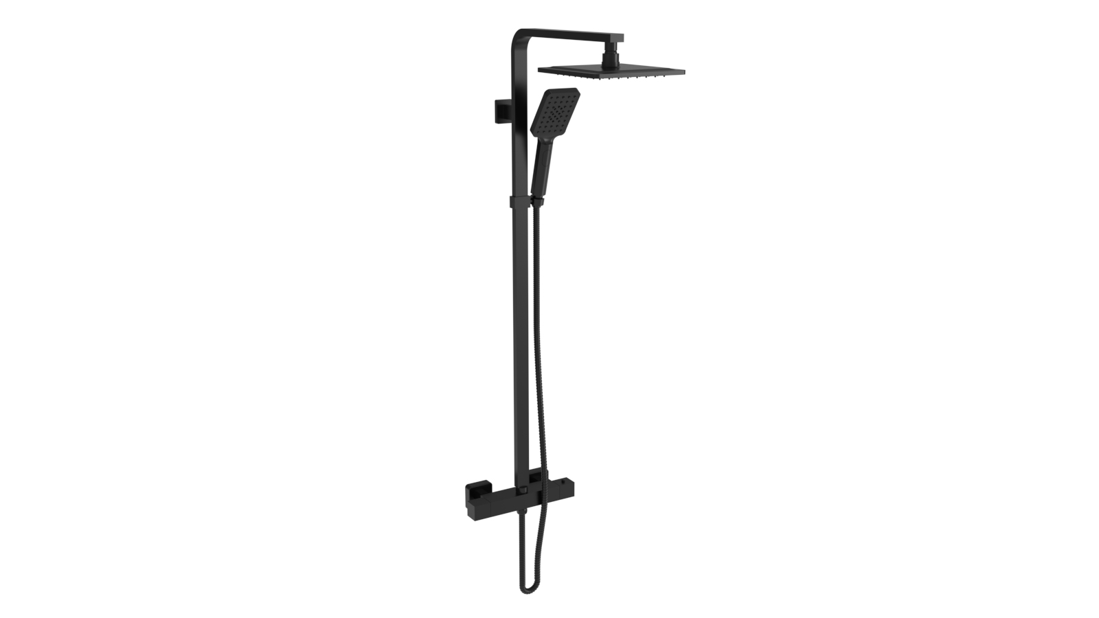TOOGA 2 way shower kit with bar valve - Matte Black