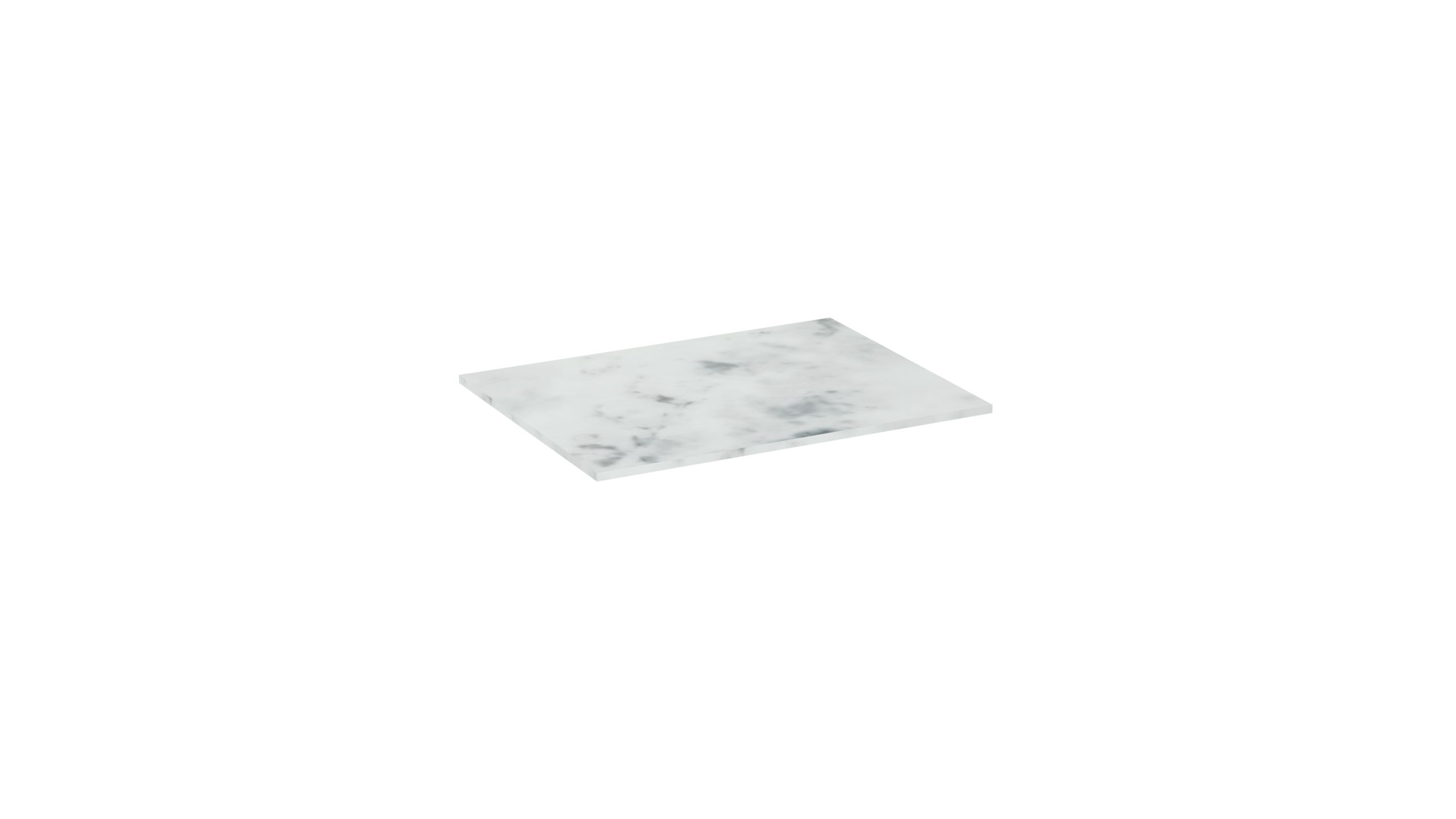 UNI 60cm countertop - Matte Carrara White - 12mm