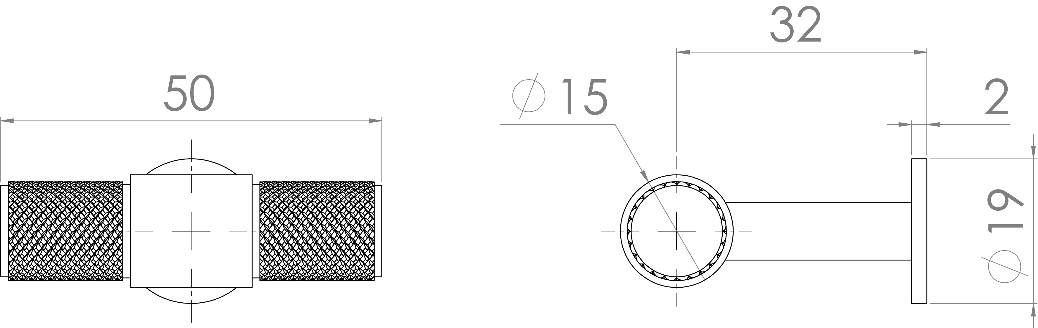 Malmö Knob - Brushed Brass